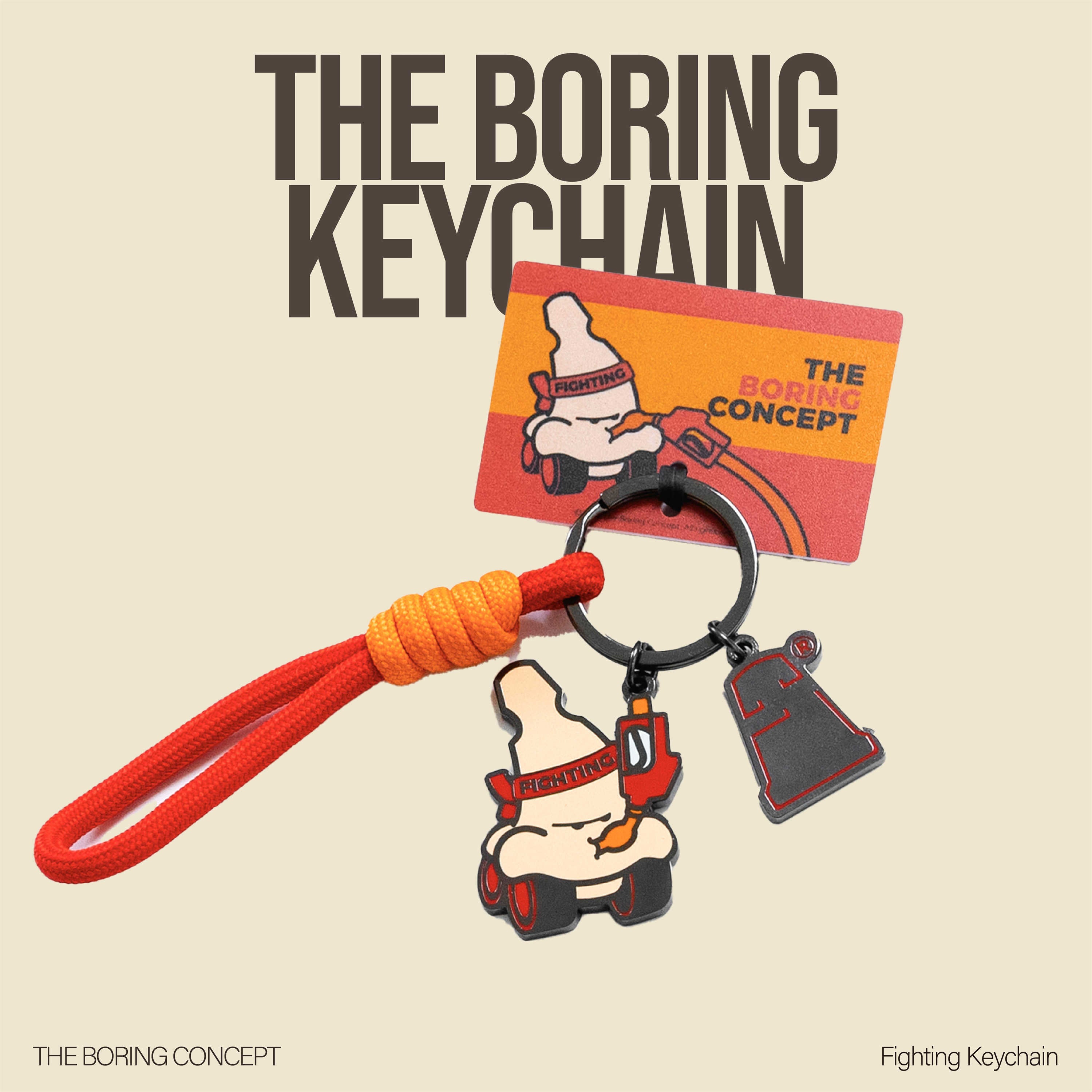 The Boring Concept “The Boring”Image Fighting Key Chain – TheBoringConcept